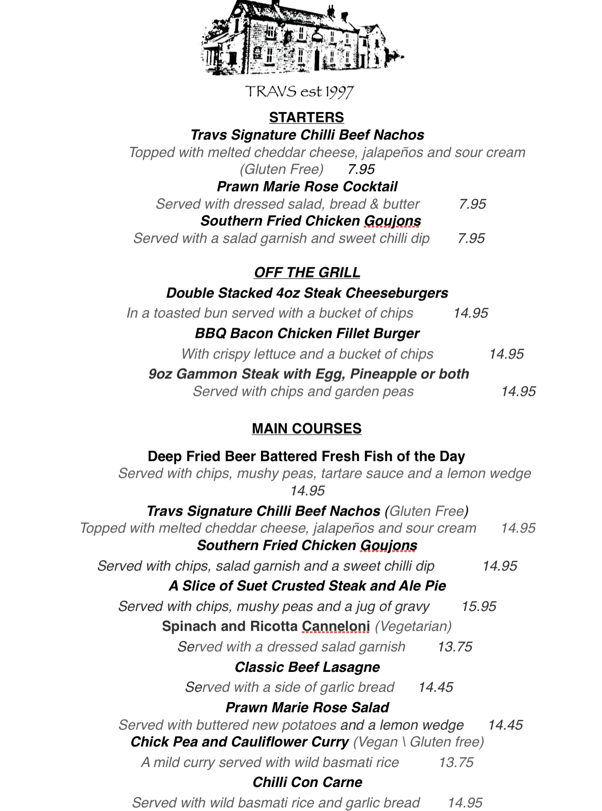 Food – Travellers Rest Brough